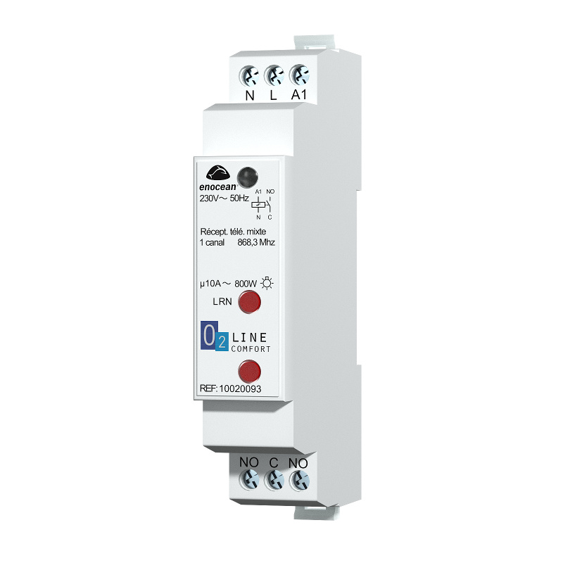 WIRED INPUT DIN RAIL RECEIVER WITH TOGGLE SWITCH